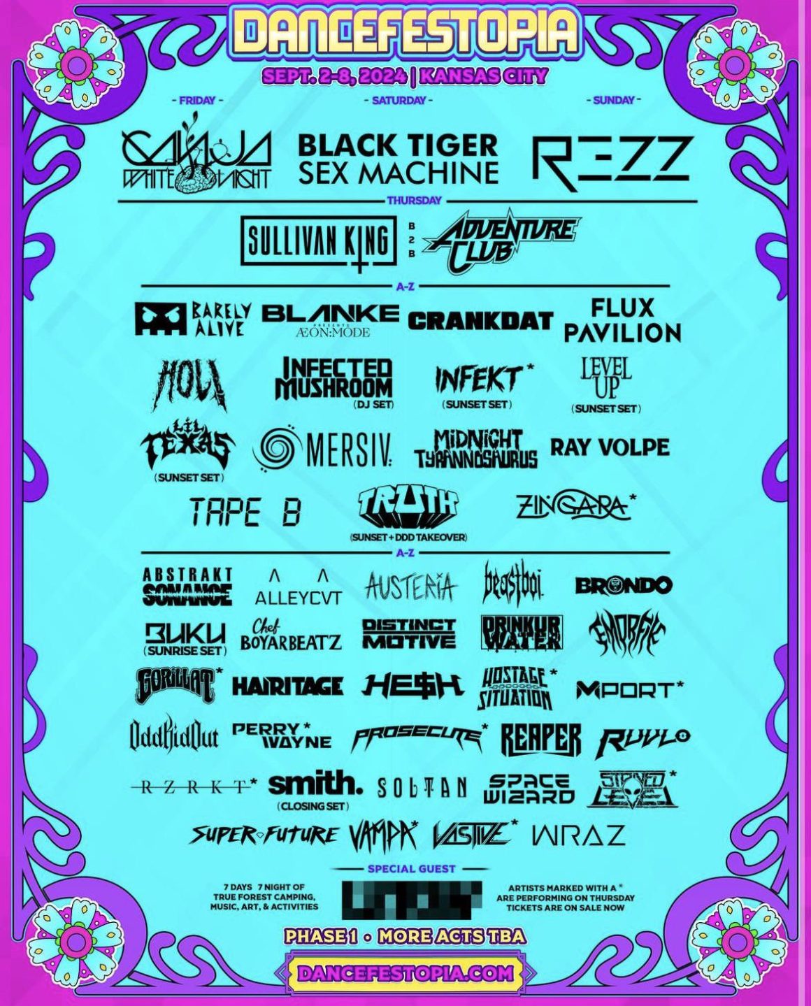 Dancefestopia 2026 Lineup
