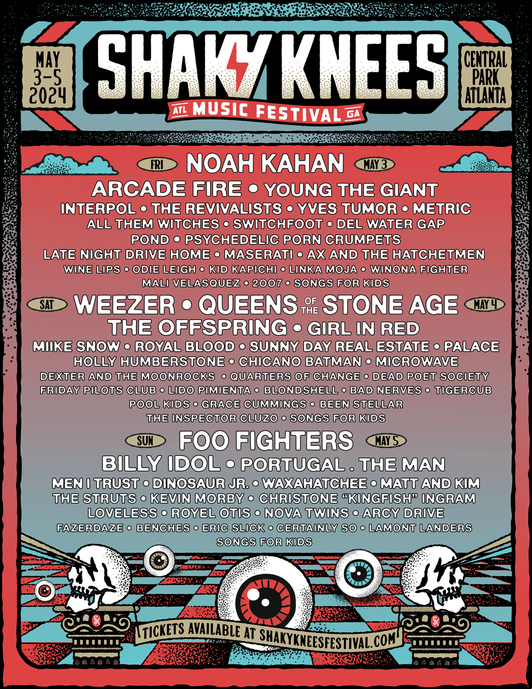 Shaky Knees Festival Lineup | Music Nonstop Today
