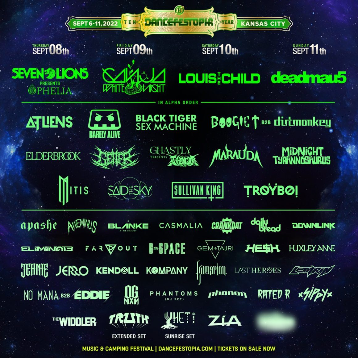 Dancefestopia 2026 Lineup