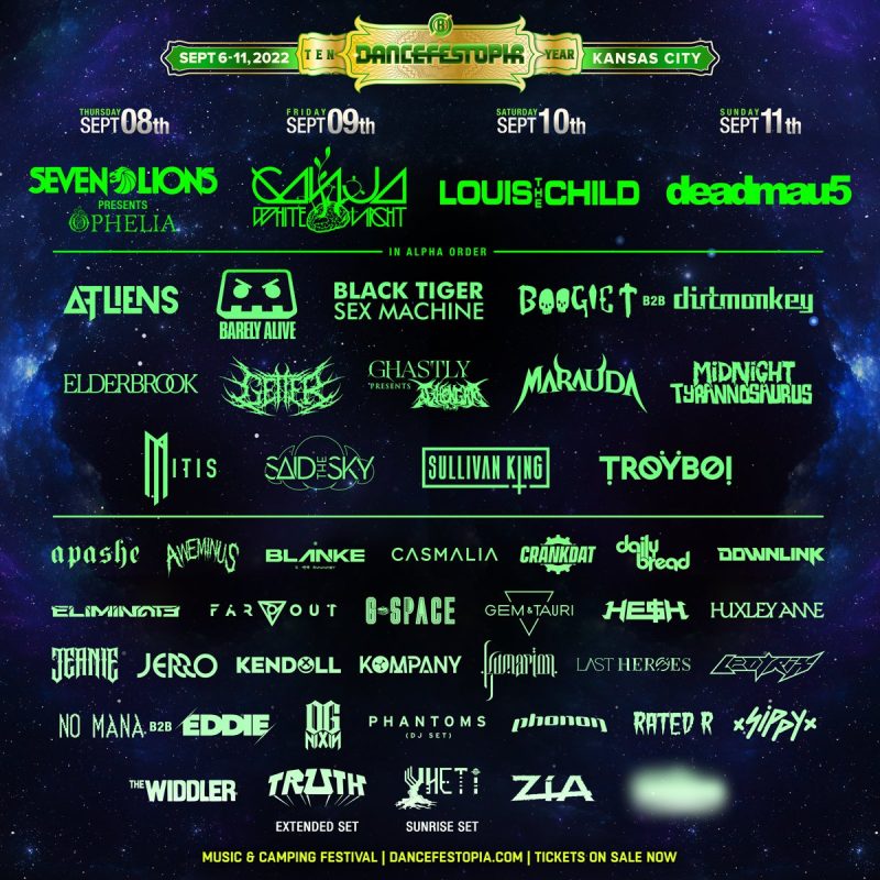Dancefestopia 2026 Lineup