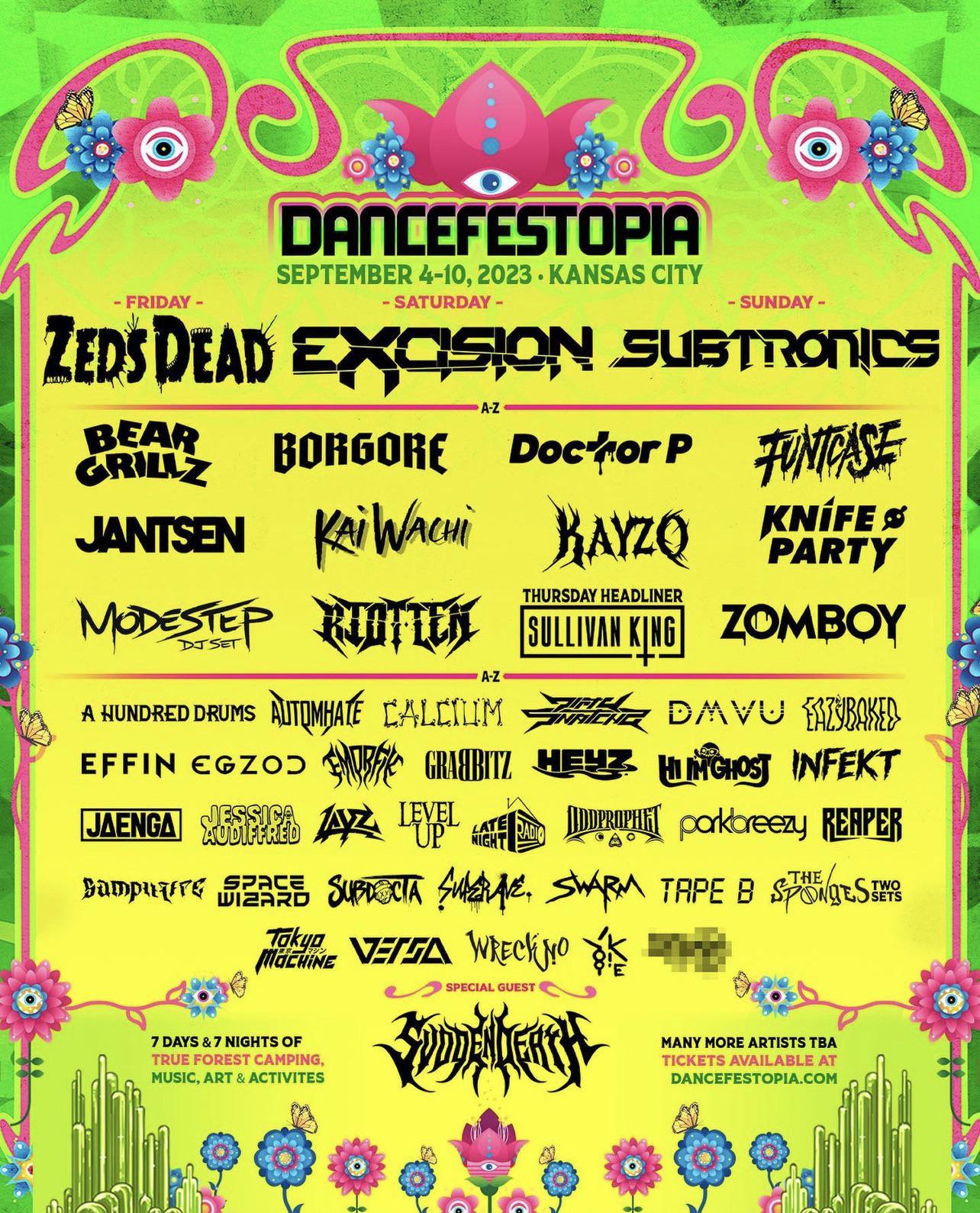 Dancefestopia 2026 Lineup
